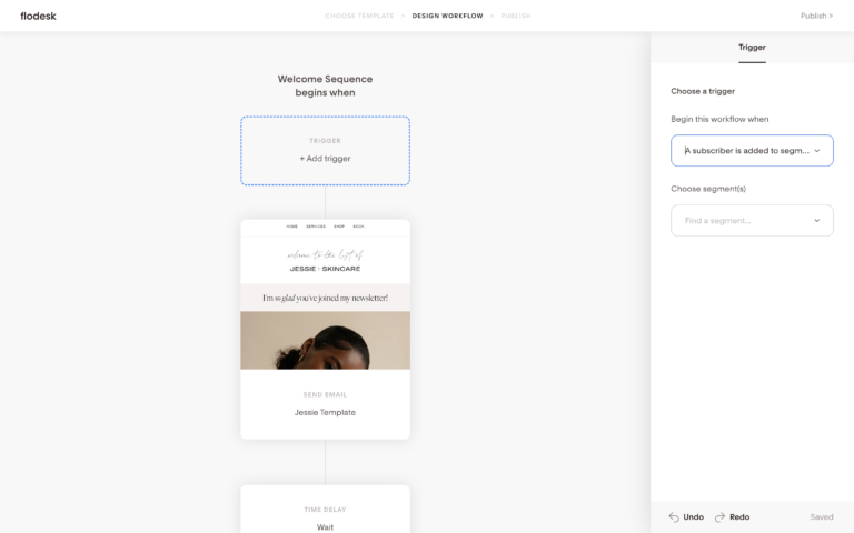 How to Create an Email Workflow in Flodesk | Create with Danielle